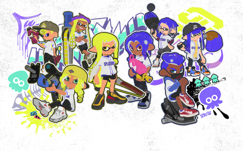 File:Splatoon Koshien 2023 artwork no logo.png - Inkipedia, the ...