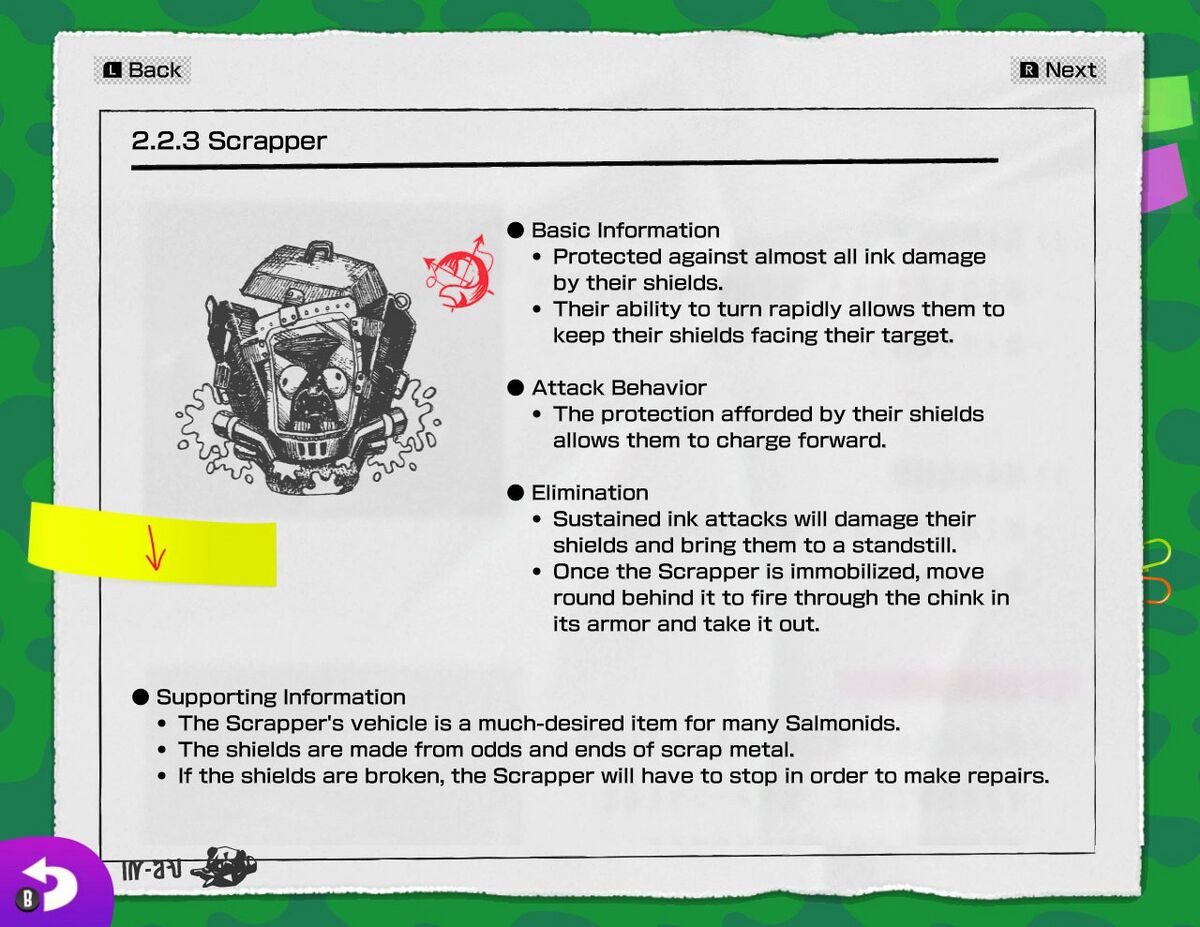File:S2 Scrapper Salmonid Field Guide.jpg - Inkipedia, the Splatoon wiki