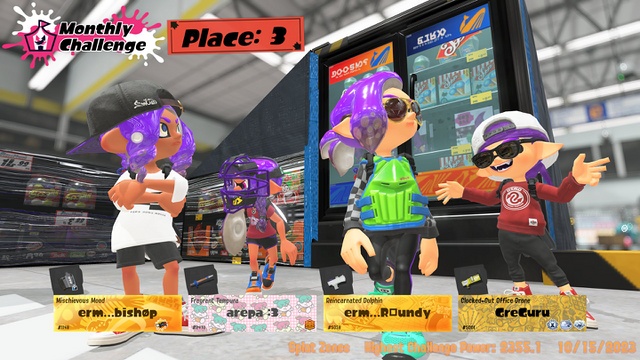File:S3 Monthly Challenge October 2023 place 3 NA.jpg - Inkipedia, the Splatoon wiki