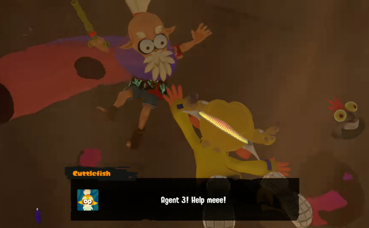File:New Agent 3, Smallfry, Cap'n Cuttlefish and DJ Octavio falling to ...