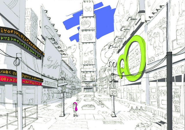 File:Inkopolis Square concept sketch.jpg - Inkipedia, the Splatoon wiki