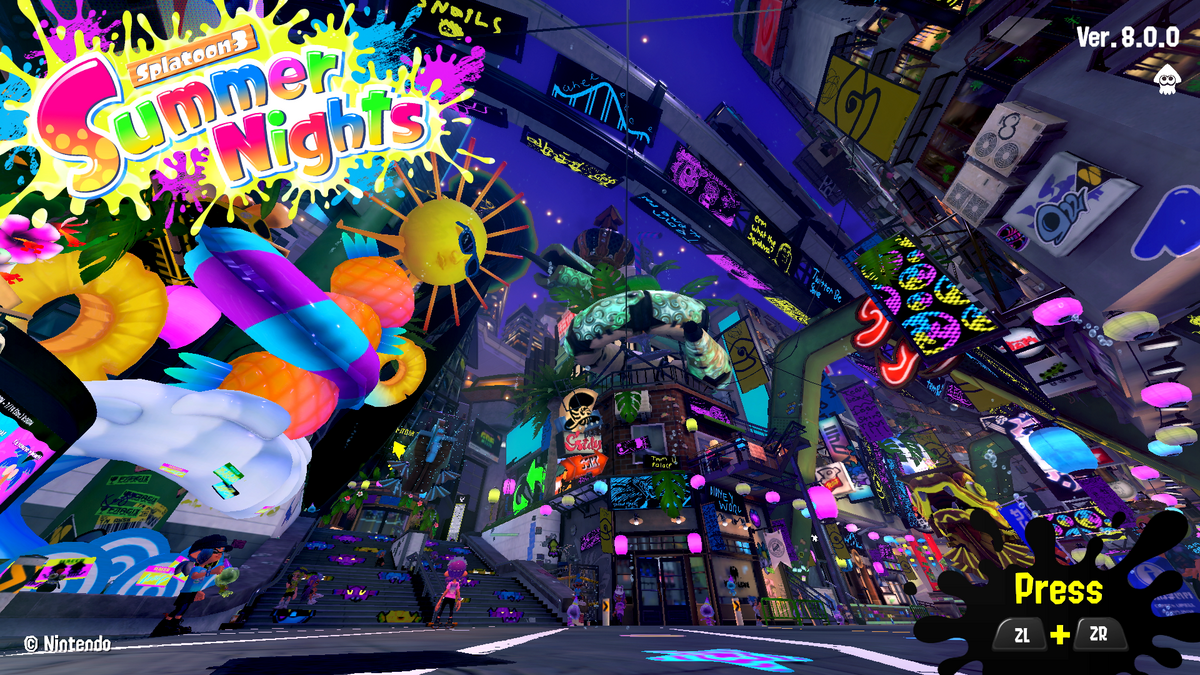 File:S3 Title Screen Palace vs. Theme Park vs. Beach Day 1 Splatsville.png - Inkipedia, the ...