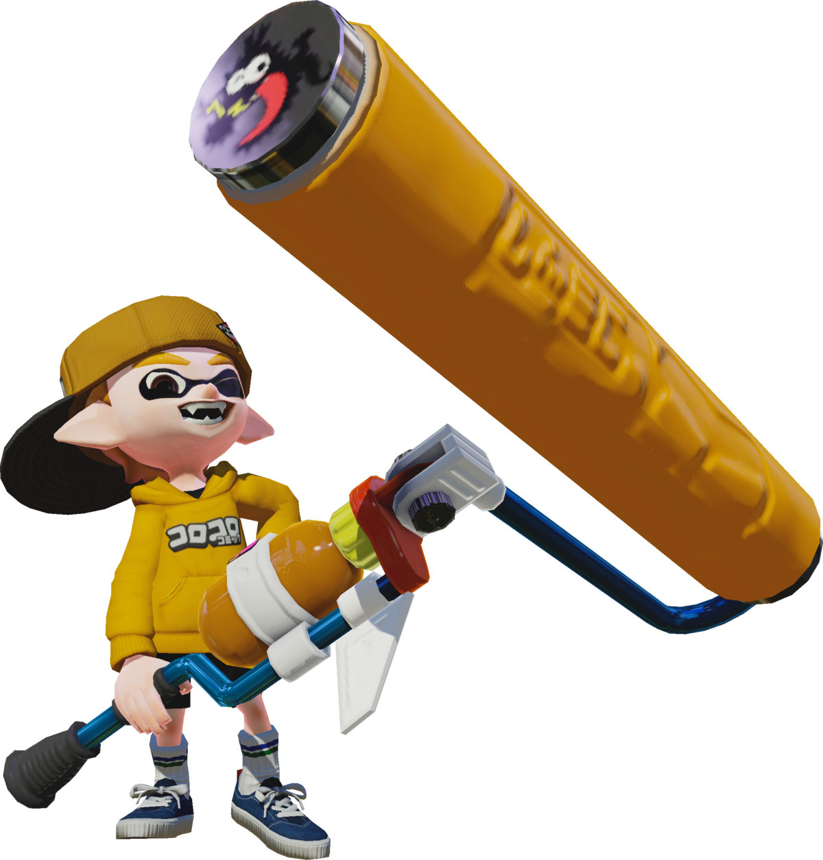 File:S Inkling with CoroCoro Splat Roller render 2.png - Inkipedia, the ...