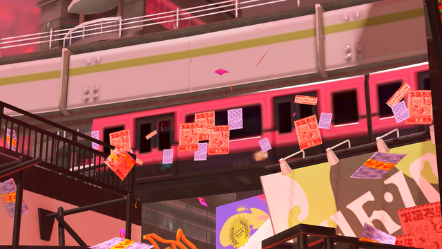 File:S3 Grand Festival Big Run Inkopolis Square decorations train.png ...