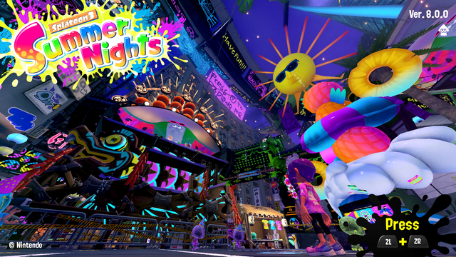 File:S3 Title Screen Summer Nights Day 2 Splatsville.png - Inkipedia, the Splatoon wiki