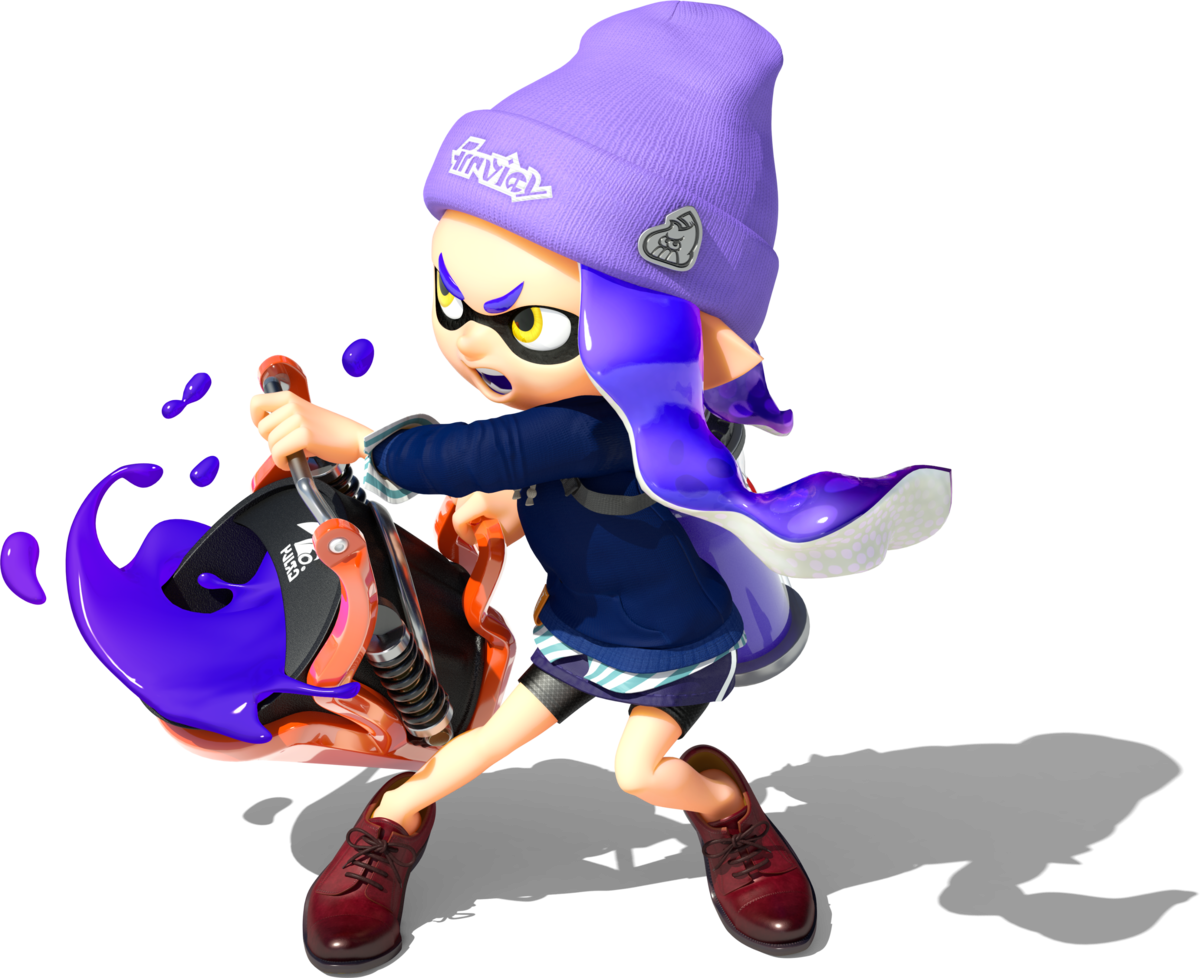 File:Splatoon 2 Inkling girl Slosher blue (shadow).png - Inkipedia, the ...