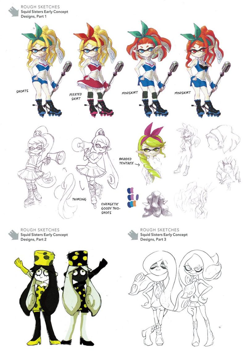File:Squid sisters concepts2.jpg - Inkipedia, the Splatoon wiki
