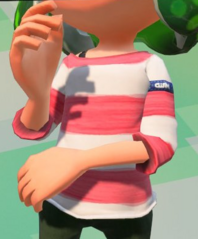 Pink Easy-Stripe Shirt - Inkipedia, the Splatoon wiki