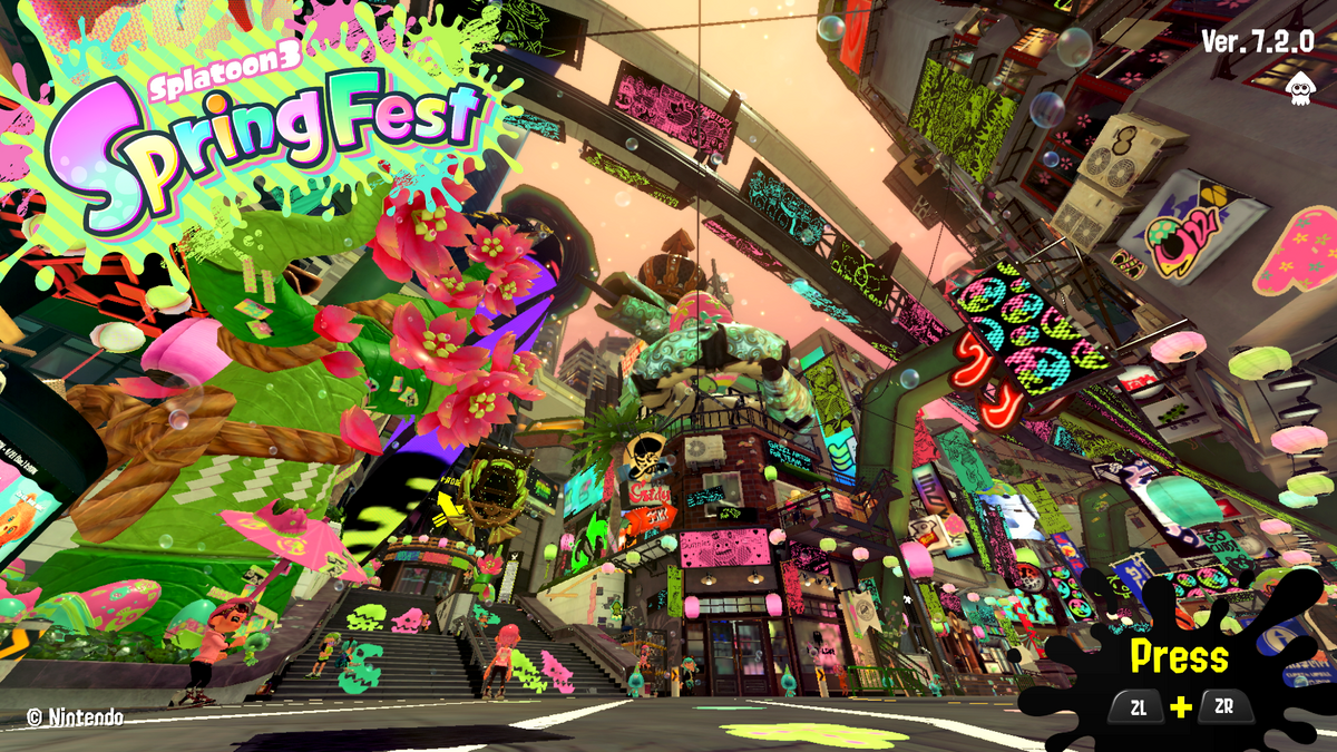 File:S3 Title Screen SpringFest Day 1 Splatsville.png - Inkipedia, the Splatoon wiki
