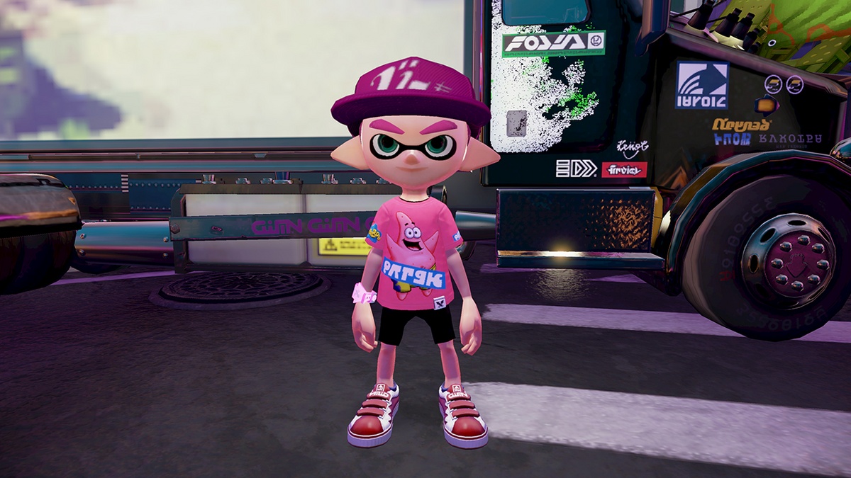 File:S SpongeBob vs. Patrick Team Patrick Splatfest Tee promo.jpg ...