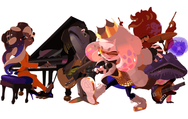 File:S3 Damp Socks feat. Off the Hook 2D Artwork.png - Inkipedia, the Splatoon wiki