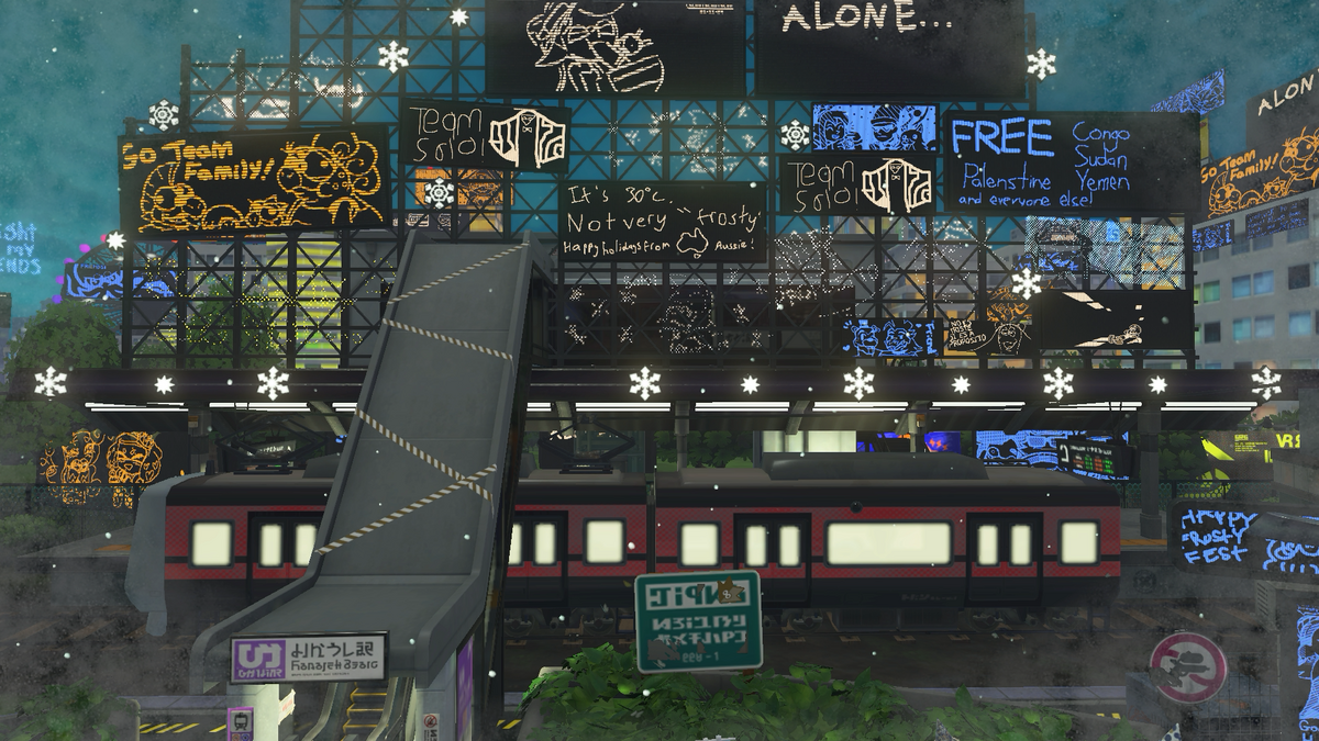 File:S3 Frostyfest Inkopolis Plaza Train Station.png - Inkipedia, the Splatoon wiki