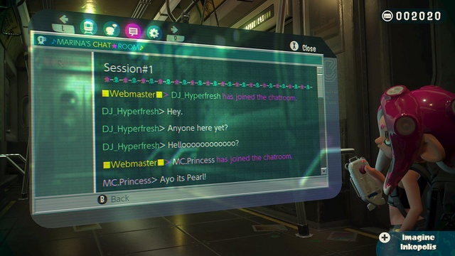 Marina's chat room - Inkipedia, the Splatoon wiki