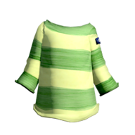 Lime Easy-Stripe Shirt - Inkipedia, the Splatoon wiki