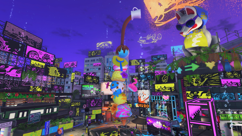 File:S3 Palace vs Theme Park vs Beach Inkopolis Plaza Tower Decoration.png - Inkipedia, the ...