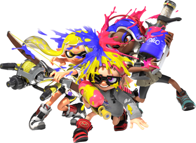 File:S3 art 3D ink splat trio Premiere.png - Inkipedia, the Splatoon wiki