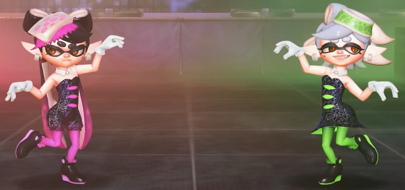 File:S3 Grand Festival Tomorrow's Nostalgia Today Squid Sisters pose ...