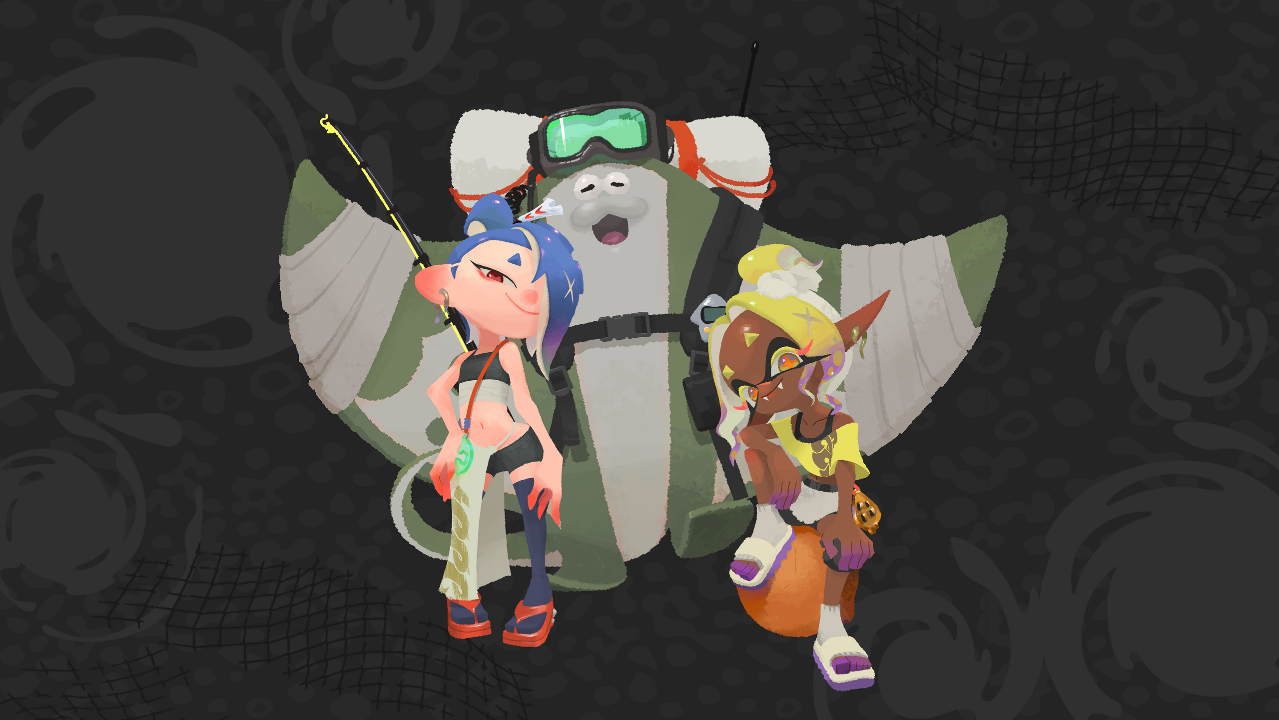 File:Raiders Deep Cut 2D promotional artwork.png - Inkipedia, the Splatoon wiki