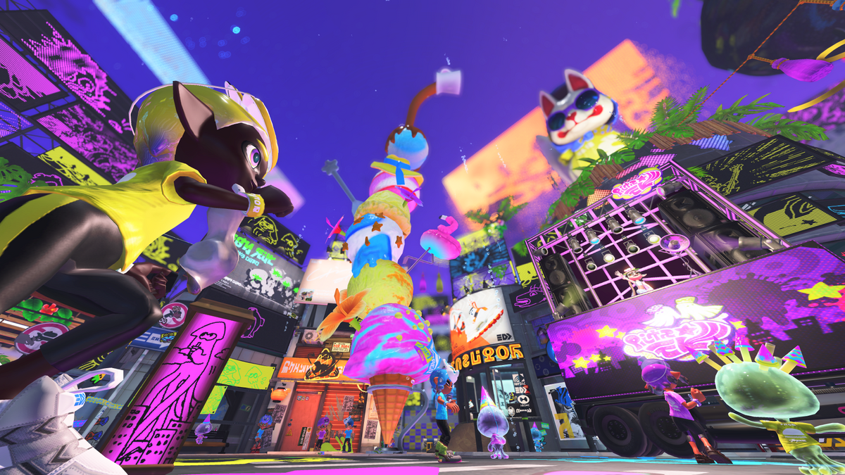 File:S3 Summer Nights Inkopolis Plaza.png - Inkipedia, the Splatoon wiki