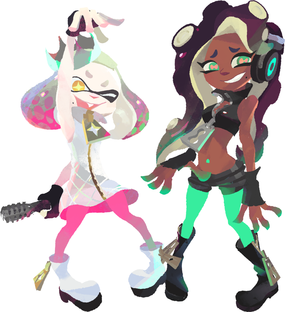 File:Splatoon 2 - Off the Hook 2D.png - Inkipedia, the Splatoon wiki