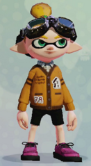 Orange Cardigan - Inkipedia, the Splatoon wiki