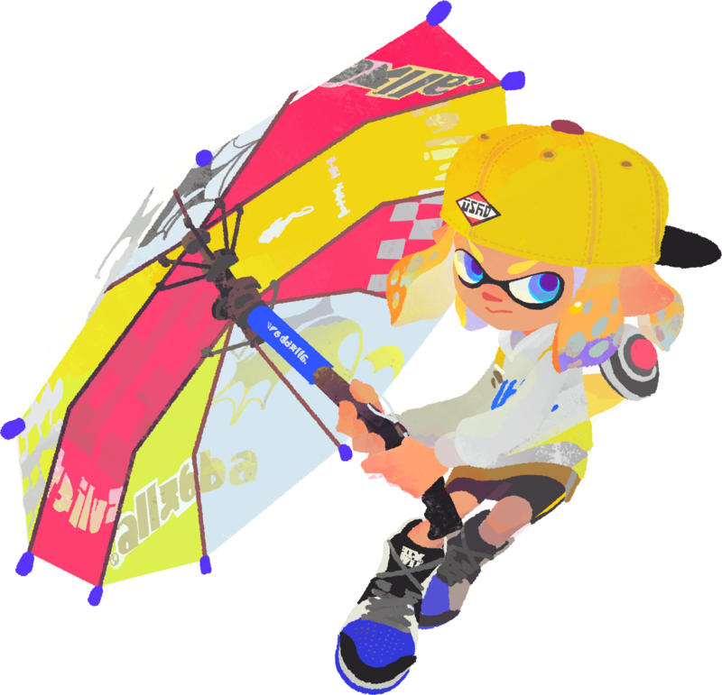 File:S2 Inkling with Splat Brella 2D Artwork.png - Inkipedia, the Splatoon wiki