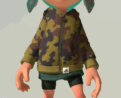 Camo Zip Hoodie - Inkipedia, the Splatoon wiki