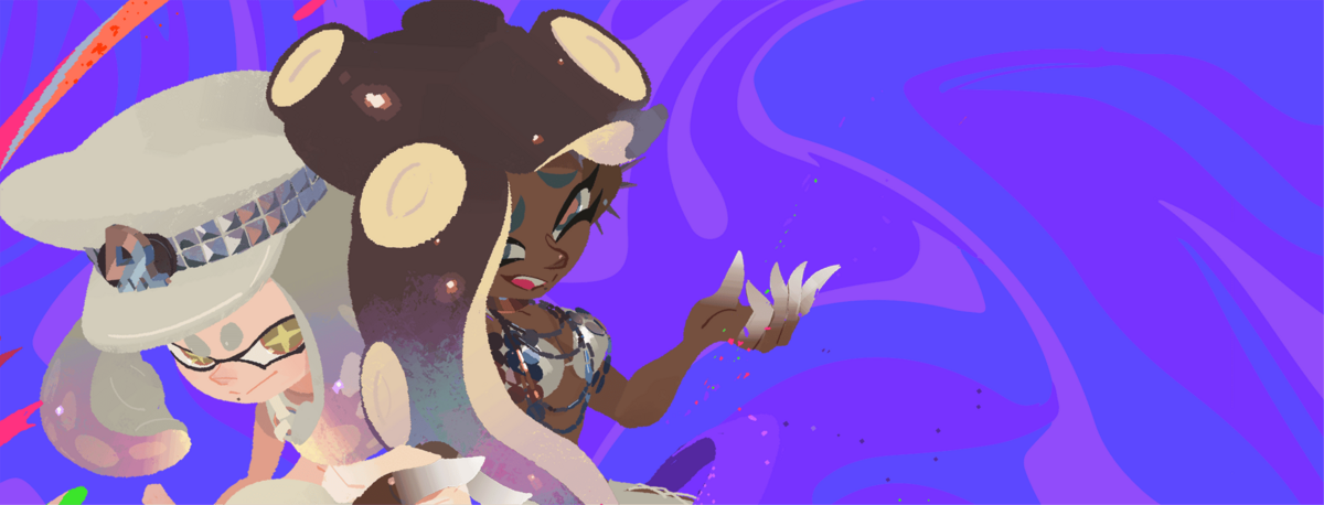 File:S3 Grand Festival Off the Hook Artwork Banner.png - Inkipedia, the Splatoon wiki