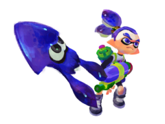 Inkling Boy Drawing in Swimsuit - Rounds Orwits