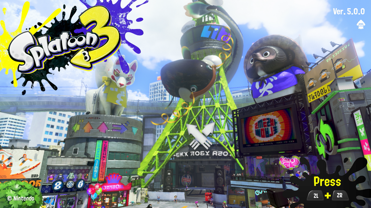 File:S3 Title Screen Inkopolis Plaza.png - Inkipedia, the Splatoon wiki