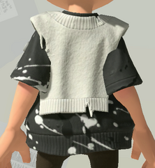 Dark Distressed Vest - Inkipedia, the Splatoon wiki