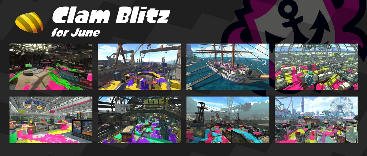 File:Clam Blitz June 2018 stages.jpg - Inkipedia, the Splatoon wiki