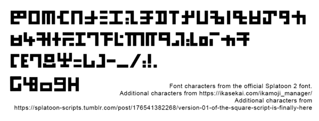 File:Splatoon Script Square font table.png - Inkipedia, the Splatoon wiki
