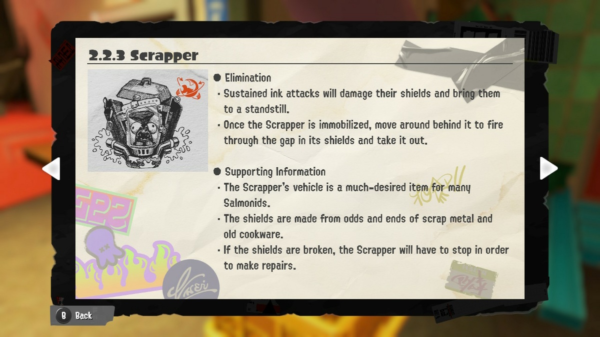 File:S3 Scrapper Salmonid Field Guide Page 2.jpg - Inkipedia, the Splatoon wiki