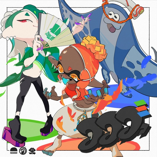 File:S3 Splatfest artwork Grass vs Fire vs Water square.jpg - Inkipedia, the Splatoon wiki