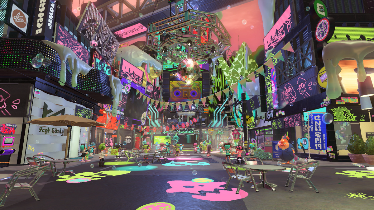 File:S3 SpringFest Inkopolis Square street.png - Inkipedia, the Splatoon wiki