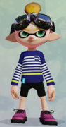 Navy Striped LS - Inkipedia, the Splatoon wiki