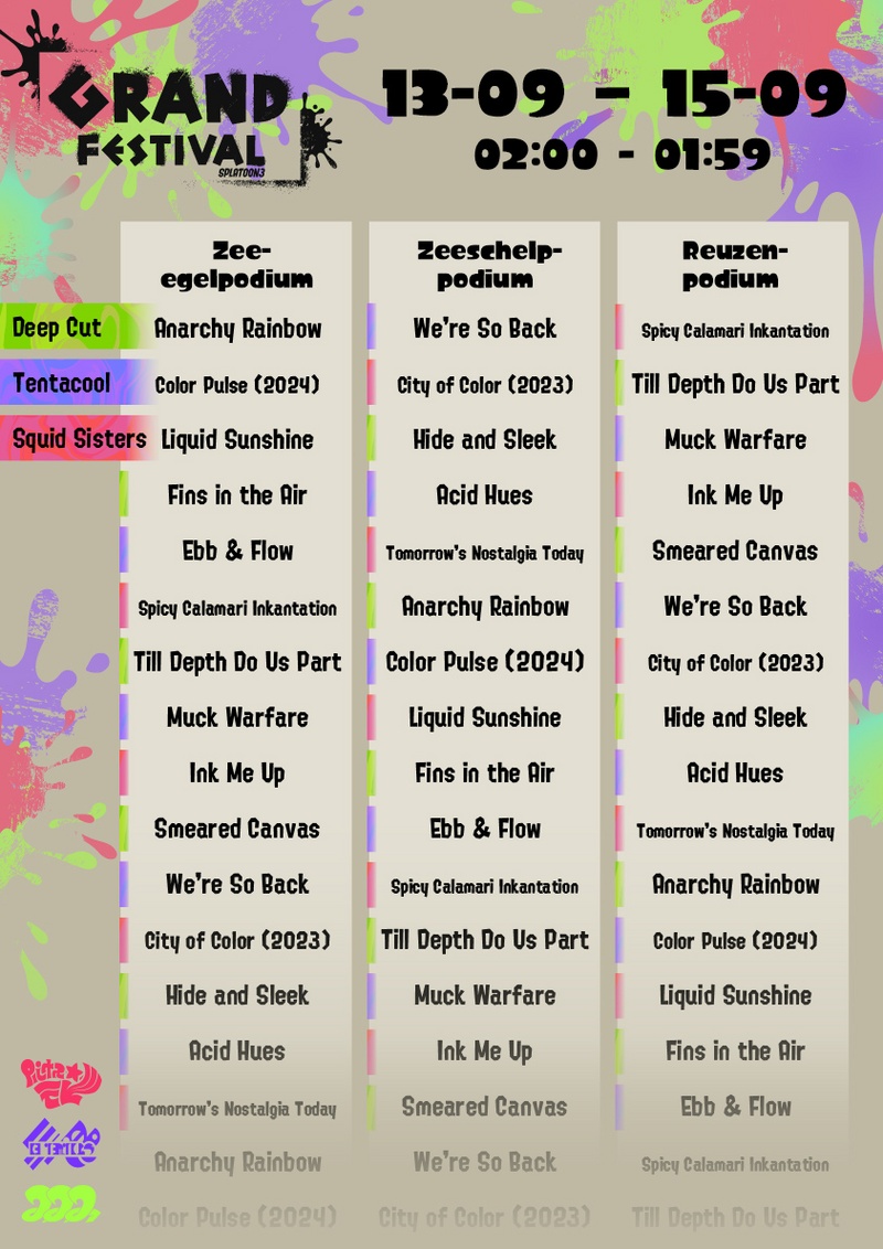File:S3 Grand Festival set list 1 NL.jpg - Inkipedia, the Splatoon wiki