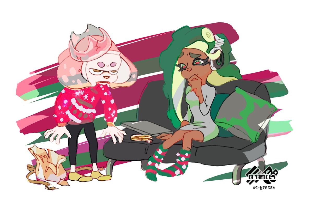 File:S2 Sweater vs. Sock Official Promo.jpg - Inkipedia, the Splatoon wiki