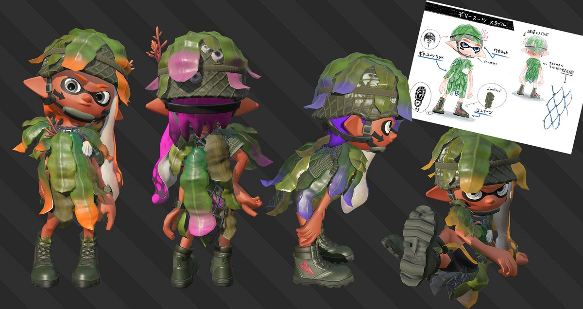 File:S2 Moist Ghillie suit gear promo 2.jpg - Inkipedia, the Splatoon wiki