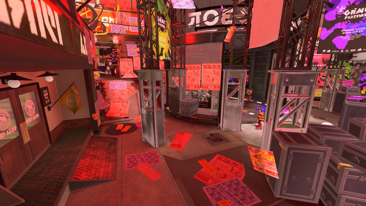 File:S3 Grand Festival Big Run Inkopolis Square decorations posters.png ...