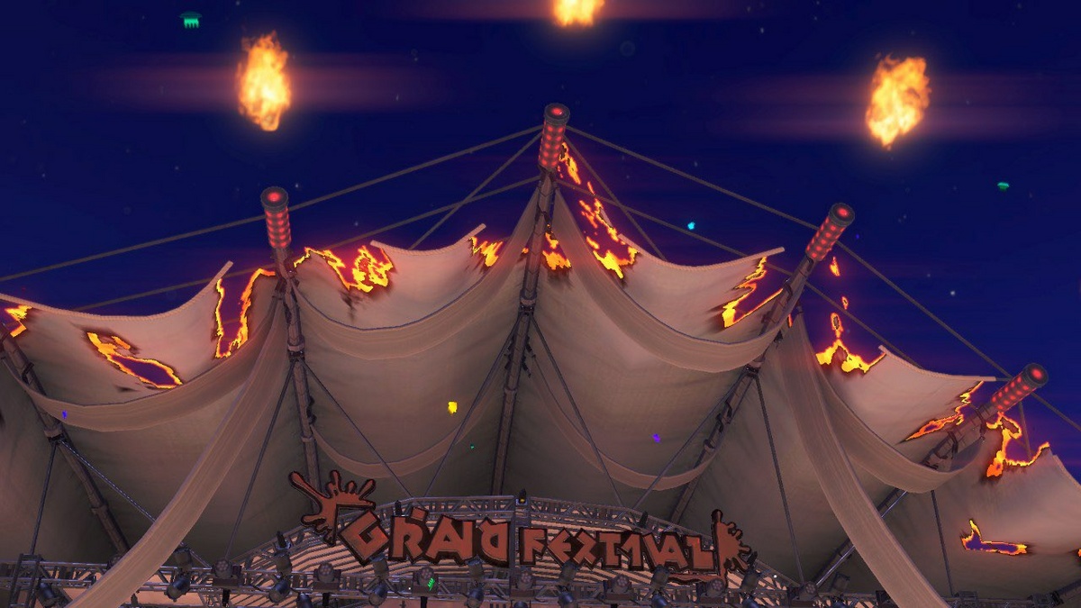 File:S3 Giant Clam Stage Topper On Fire.jpg - Inkipedia, the Splatoon wiki