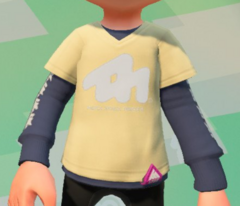 Squid Yellow Layered LS - Inkipedia, the Splatoon wiki