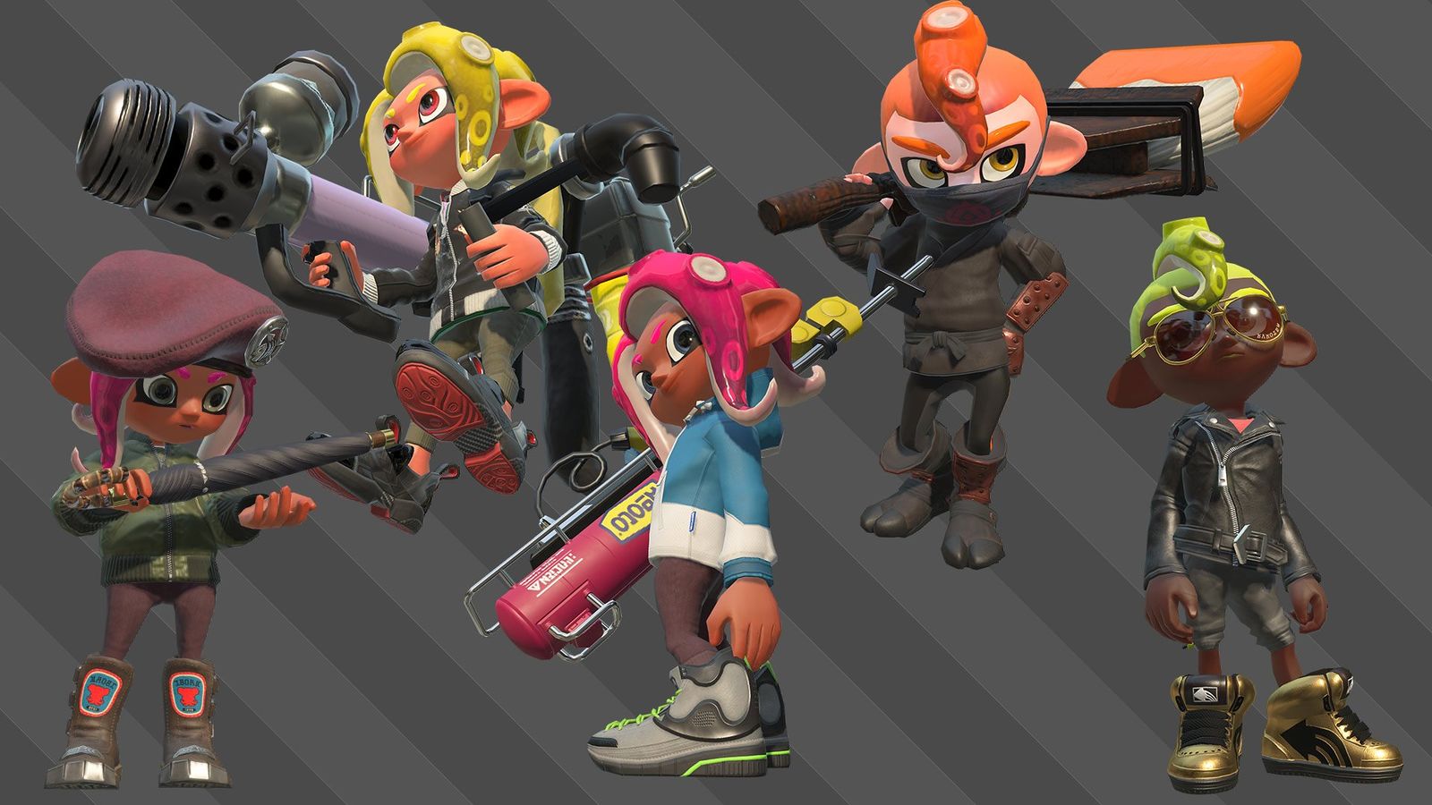 File:Octo Expansion multiplayer weapons.jpg - Inkipedia, the Splatoon wiki