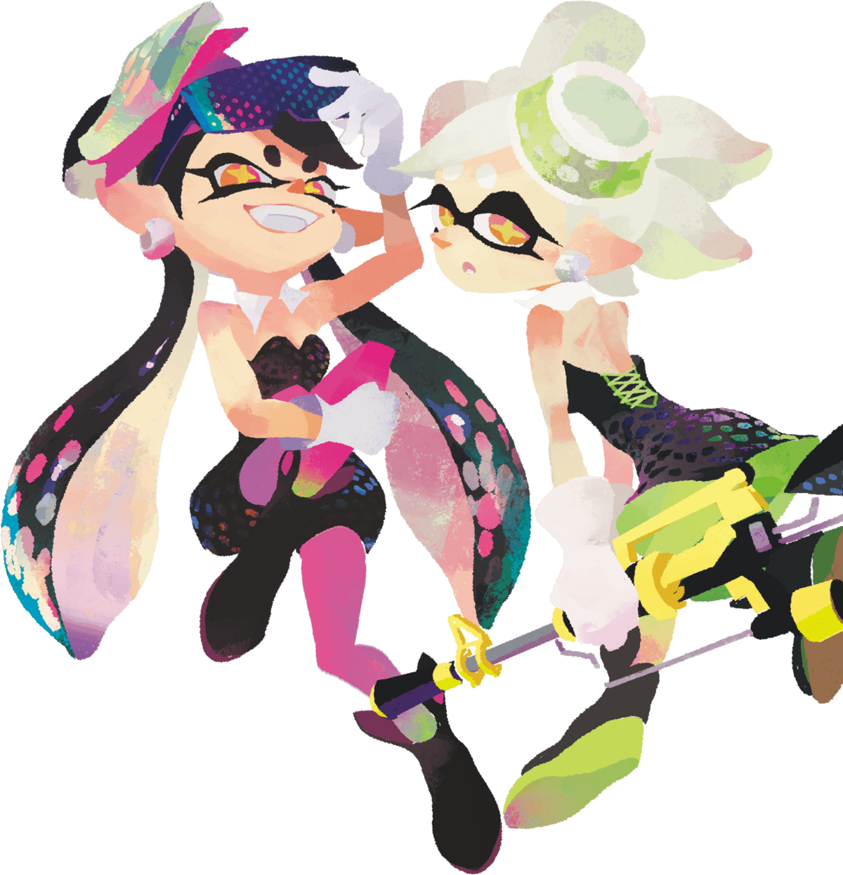 File:Splatoon 2 Squid Sisters 2D.png - Inkipedia, the Splatoon wiki
