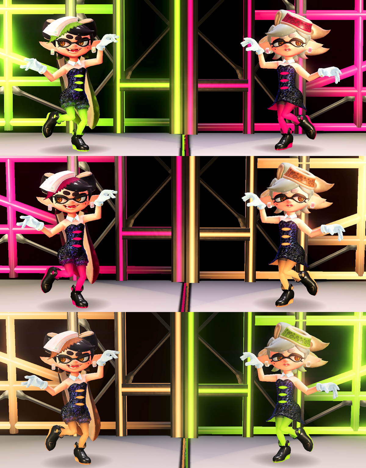 File:S3 Handshake vs Fist Bump vs Hug Squid Sisters colors 2.png ...