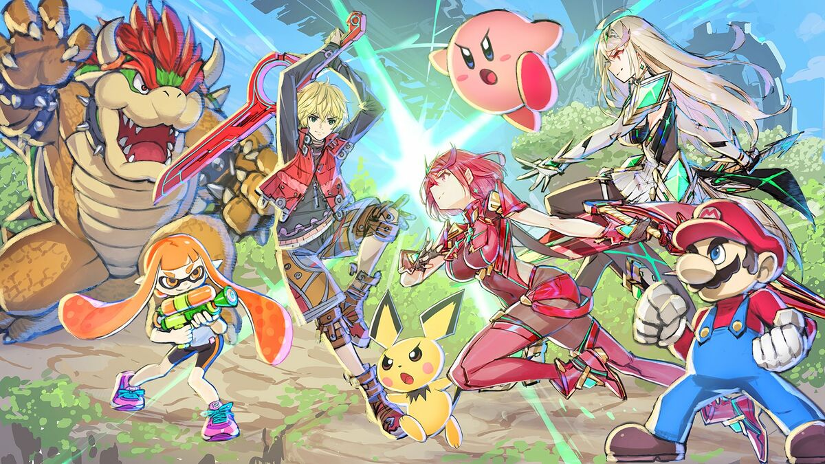 File:SSBU Pyra Mythra promo.jpg - Inkipedia, the Splatoon wiki