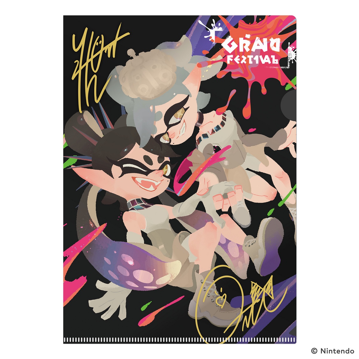 File:S3 Grand Festival A4 folder Squid Sisters.jpg - Inkipedia, the Splatoon wiki