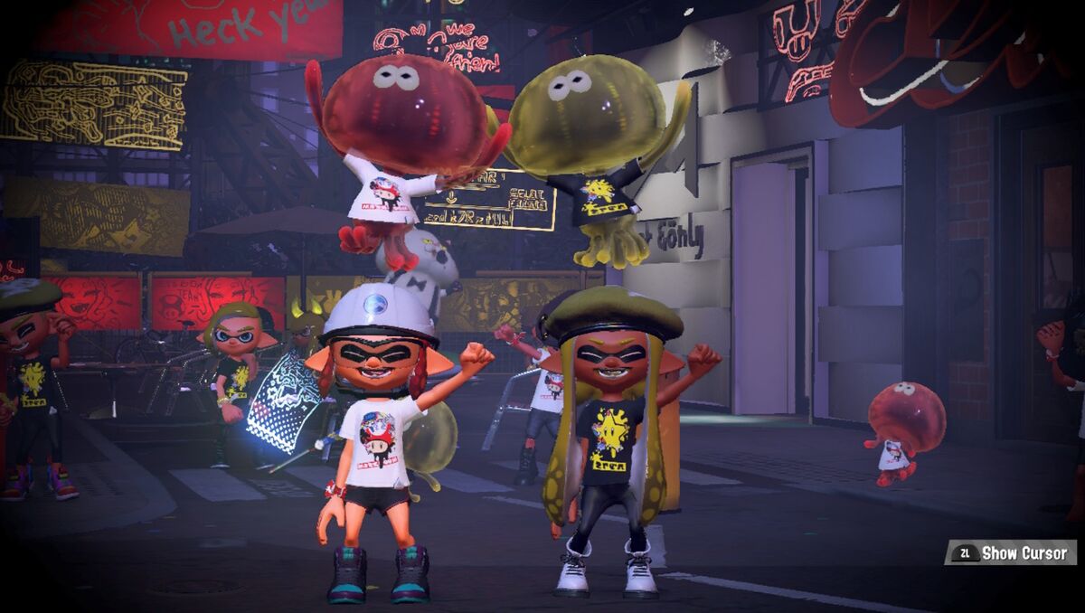 File:Jellies Standing on players.jpg - Inkipedia, the Splatoon wiki