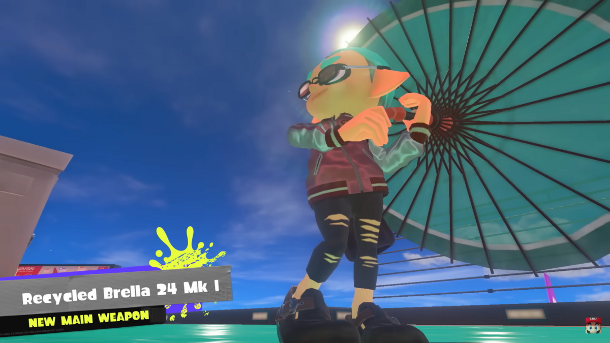 File:S3 Recycled Brella Mk I Promo.png - Inkipedia, the Splatoon wiki